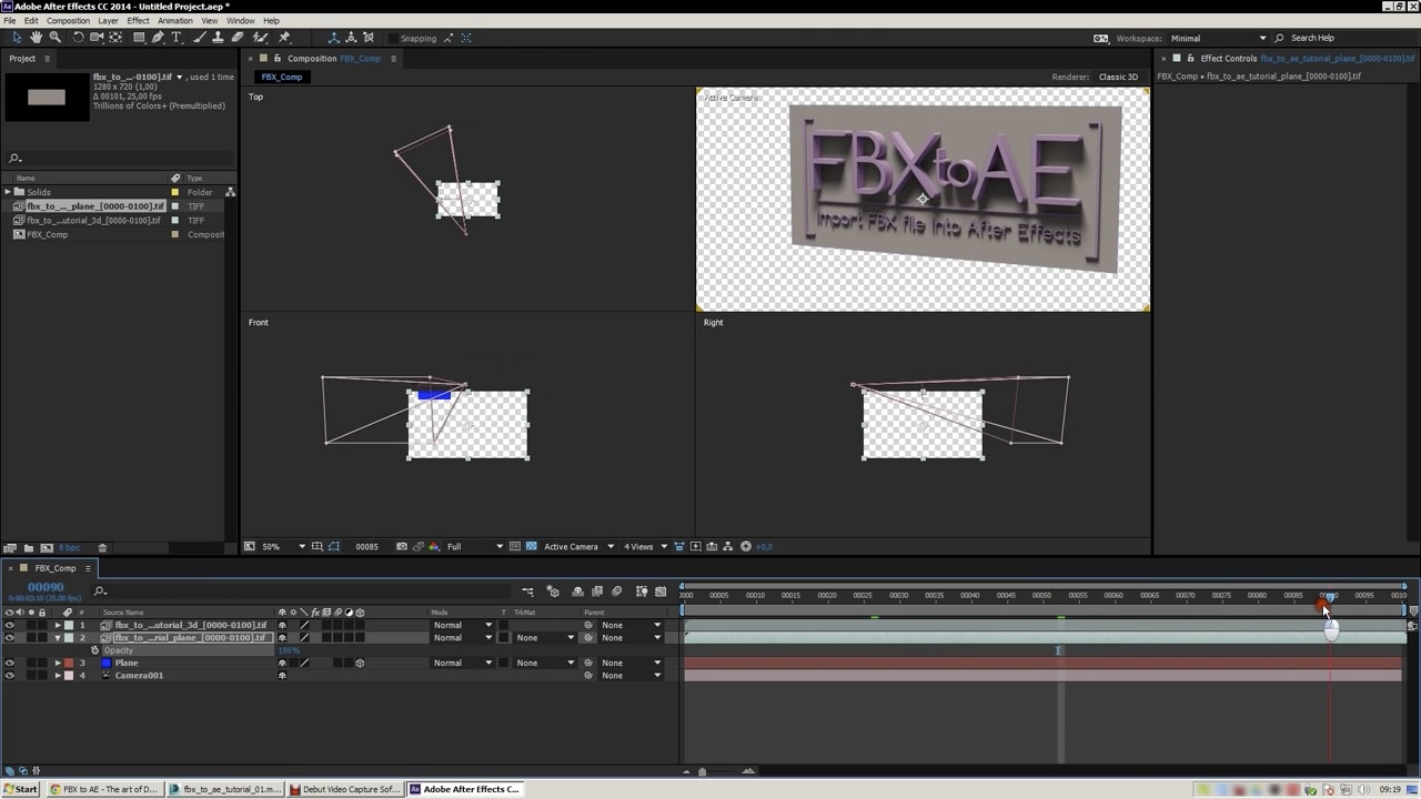 After EffectsでFBXを読み込める！！AEプラグイン「FBX to AE」！！ | CG GEEKS