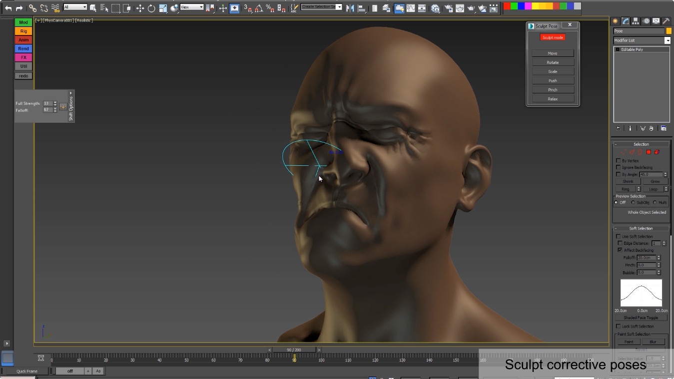 “スカルプト”でアニメーションを創る！！3dsMaxスクリプト「OverMorpher World Space」！！ | CG GEEKS