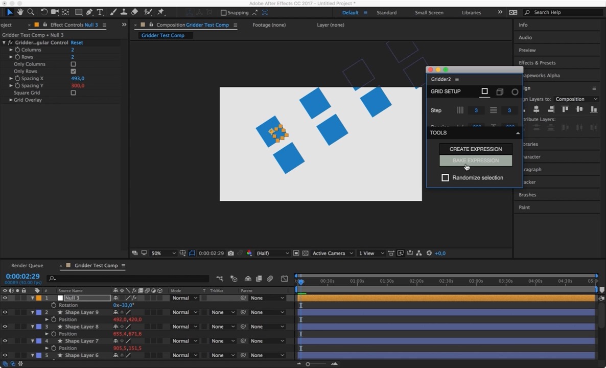 グリッドの時間だ！！After Effectsプラグイン「Gridder 2」！！ | CG GEEKS