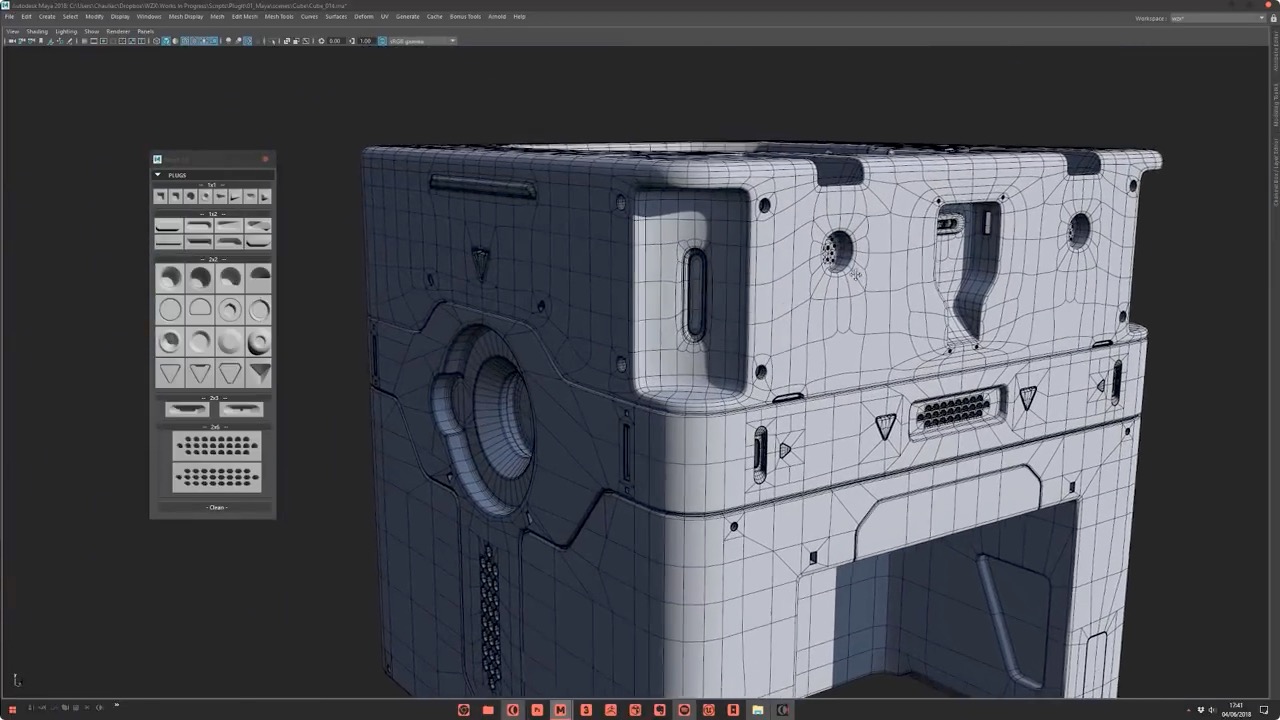 ファンタスティックSi-Fi！！ハードサーフェイスモデリング用Mayaプラグイン「PlugIt for Maya」！！ | CG GEEKS