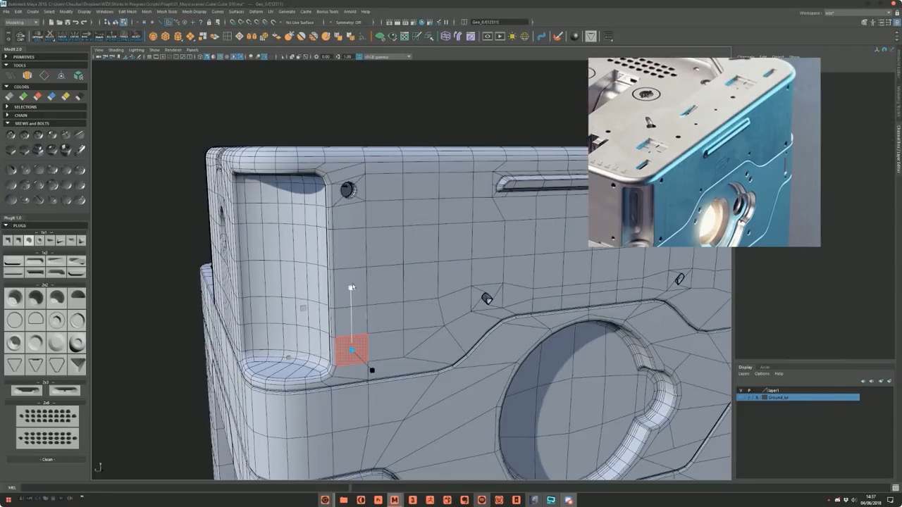 ファンタスティックSi-Fi！！ハードサーフェイスモデリング用Mayaプラグイン「PlugIt for Maya」！！ | CG GEEKS