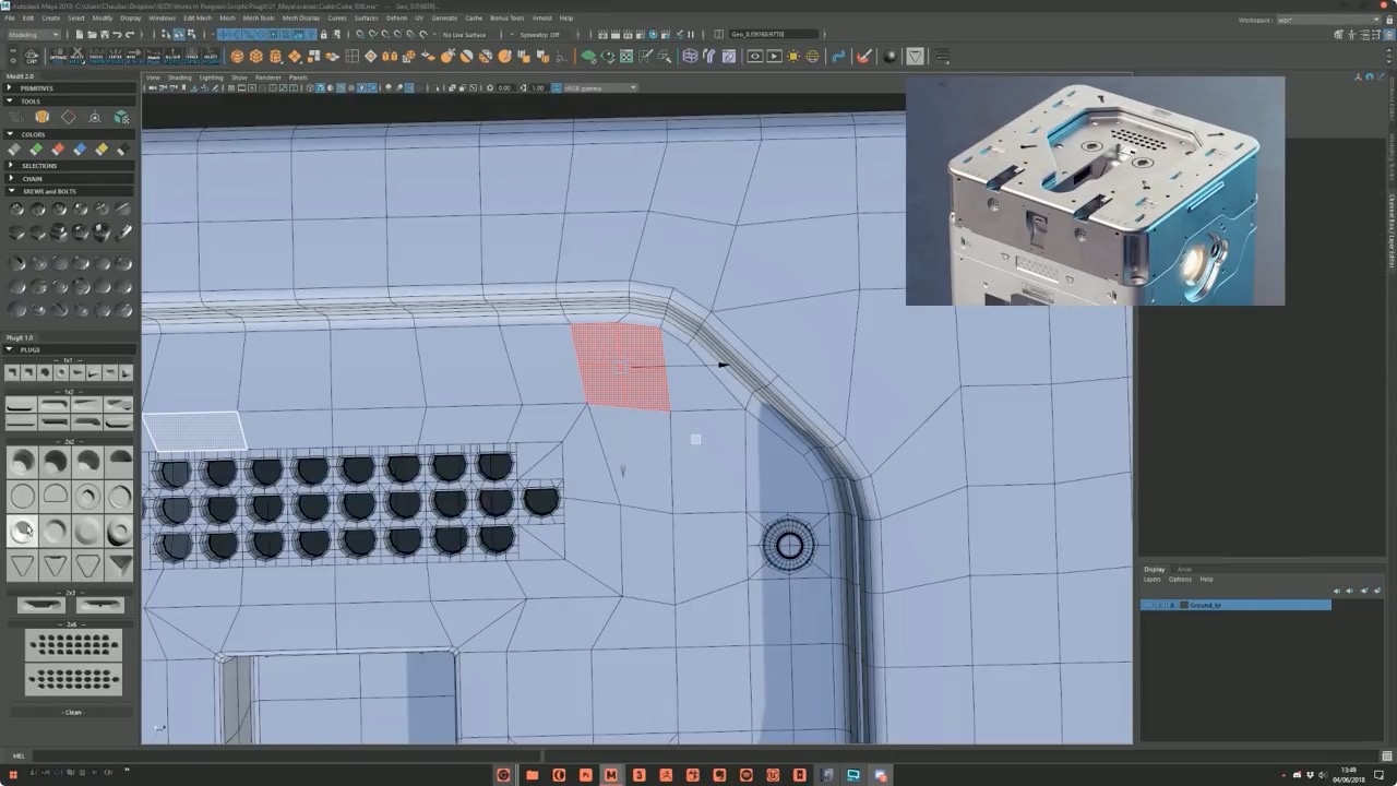 ファンタスティックSi-Fi！！ハードサーフェイスモデリング用Mayaプラグイン「PlugIt for Maya」！！ | CG GEEKS