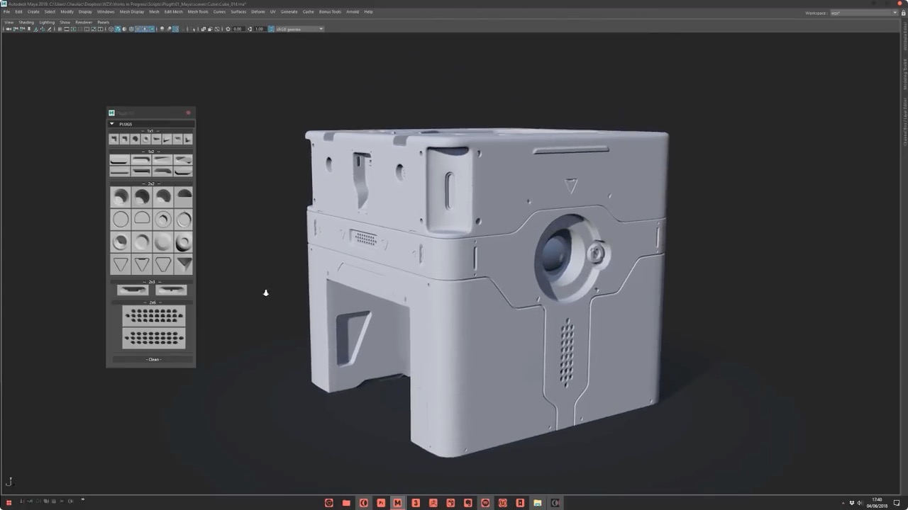ファンタスティックSi-Fi！！ハードサーフェイスモデリング用Mayaプラグイン「PlugIt for Maya」！！ | CG GEEKS