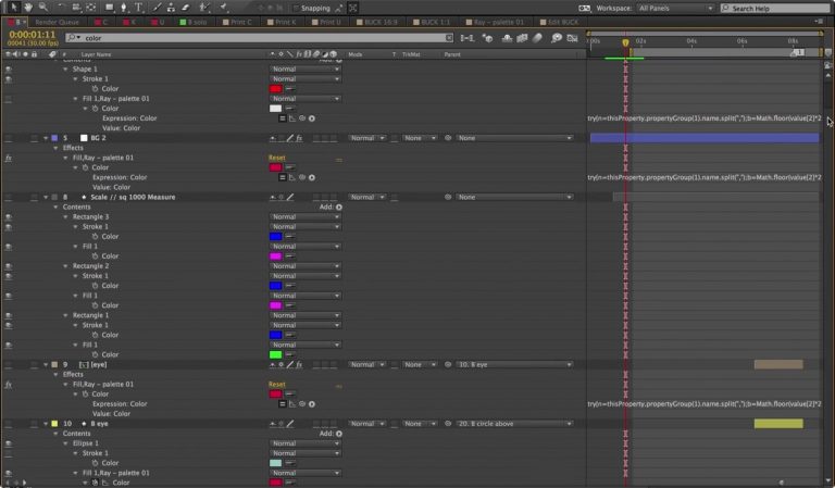 サクッと配色を調整！！カラーパレット系AEプラグイン「Ray Dynamic Color 2」！！ | CG GEEKS