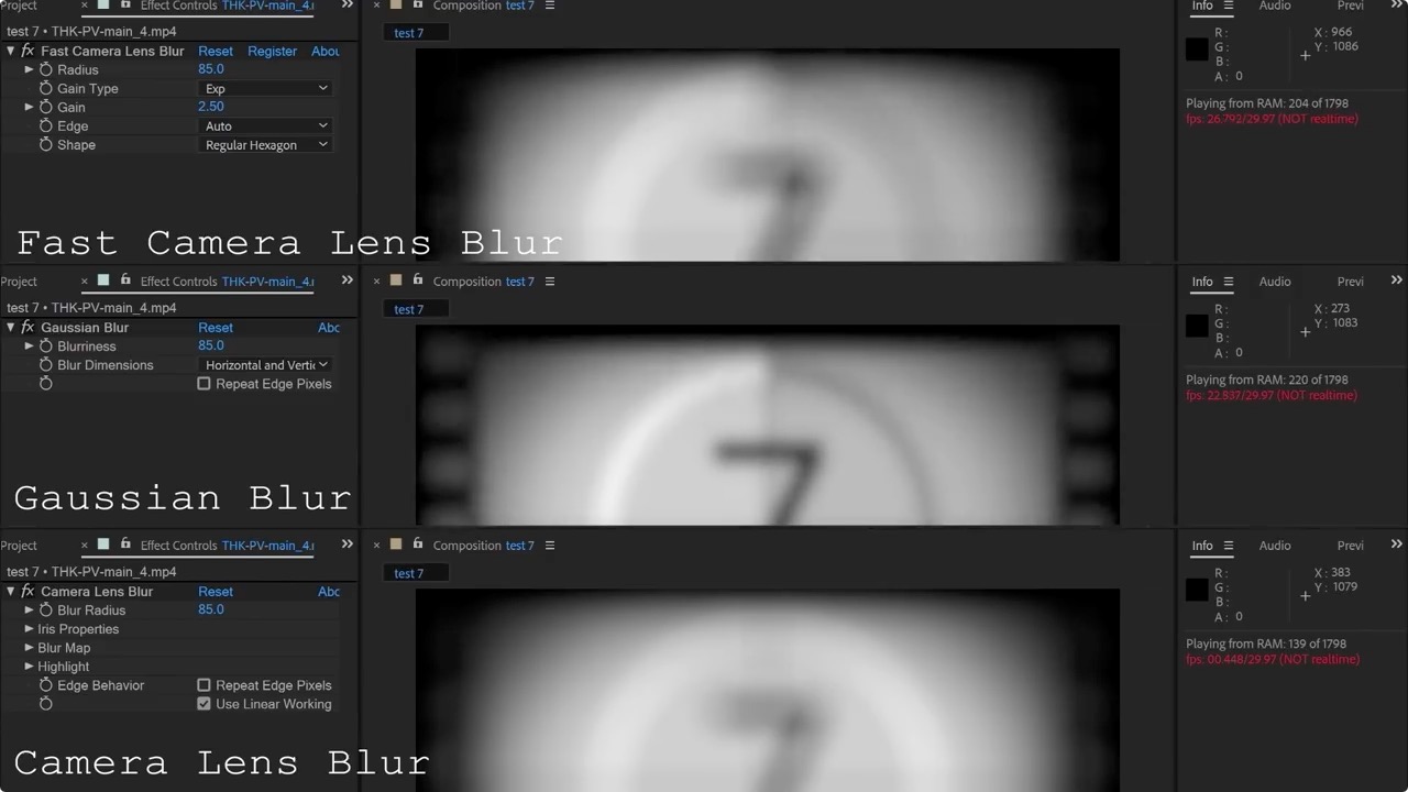 最高のボケ味を創る！！レンズブラー系AEプラグイン「Fast Camera Lens Blur」！！ | CG GEEKS