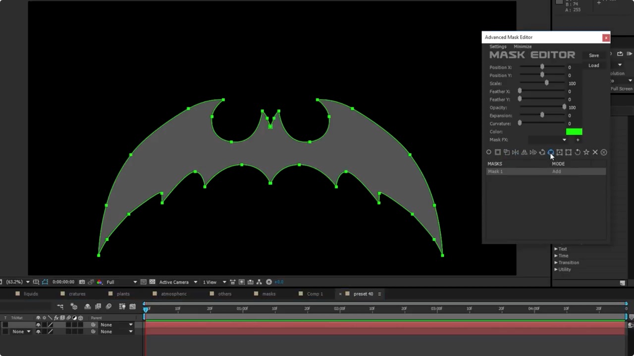 マスキングの近道！！After Effects用マスキング補助ツール「Advanced Mask Editor 2」！！ | CG GEEKS